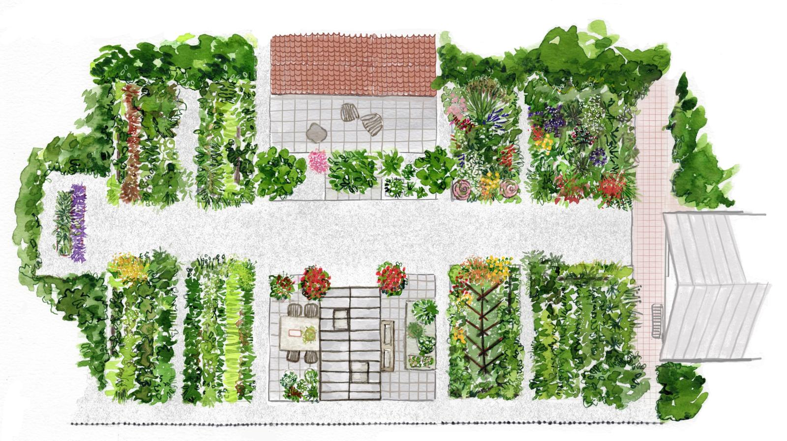 Buitenkijker: bloemrijke moestuin op kleigrond | Seasons
